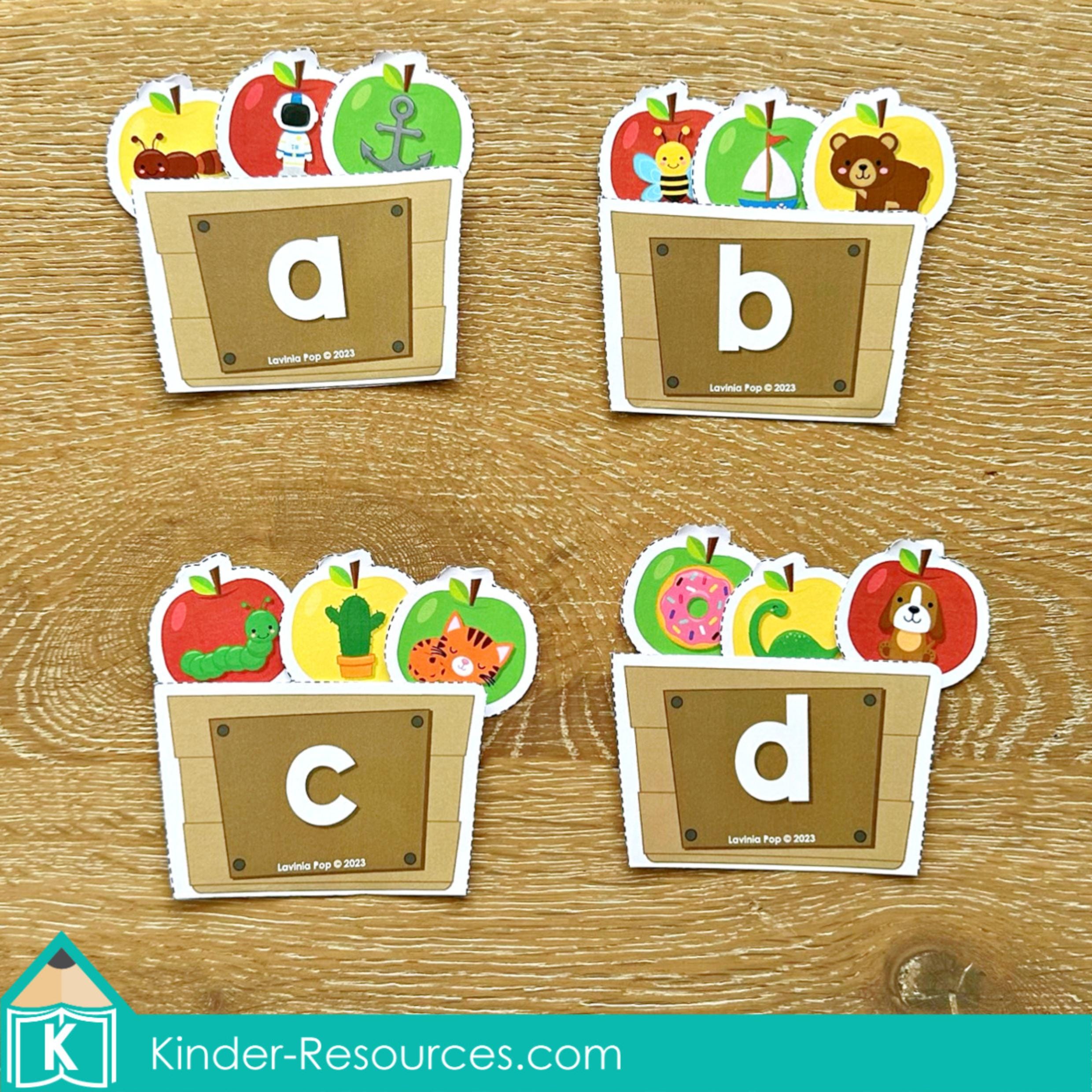 Beginning Sounds Activity | Apples to Crate - Etsy