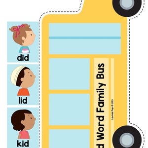 School Bus Word Family Sorting Printable Activity - Etsy