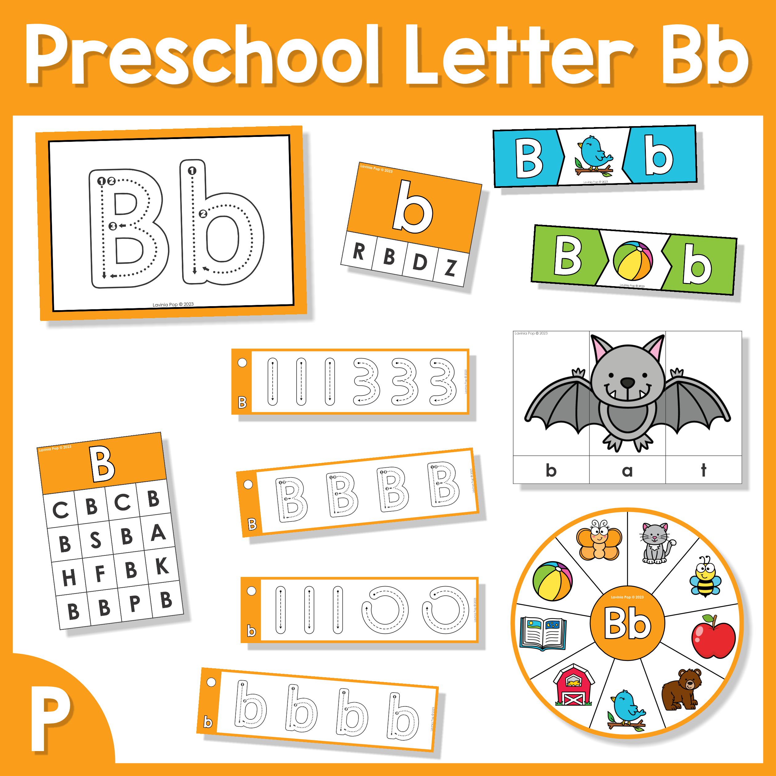 Preschool Alphabet Letter of the Week Curriculum B - Etsy