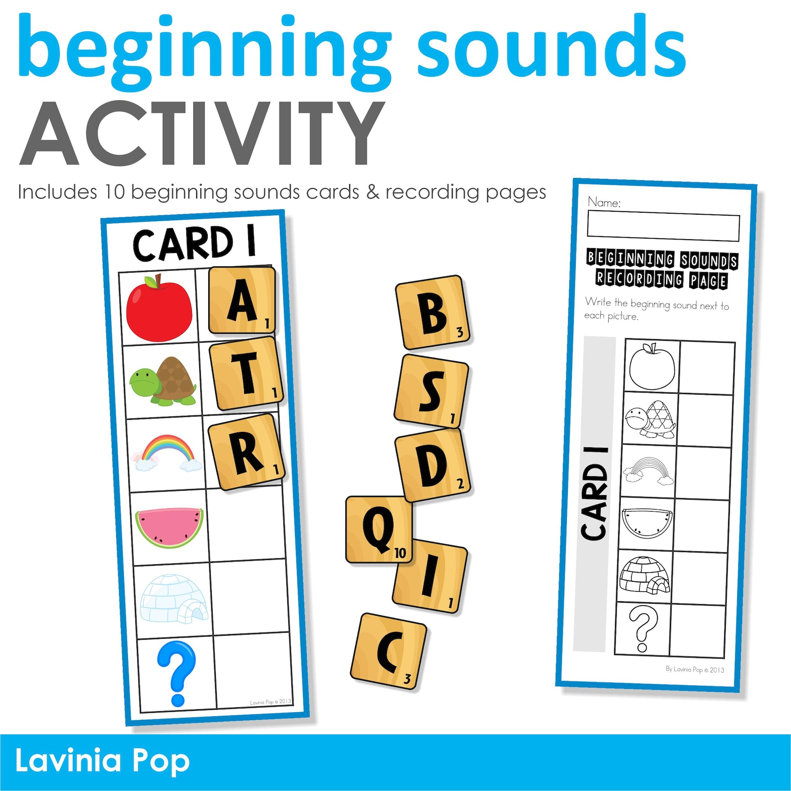 Beginning Sounds Printable Activity - Etsy