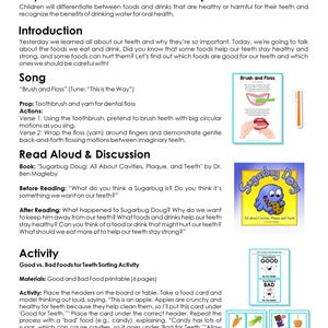 Dental Health Preschool Theme Curriculum Printables | Preschool Circle ...