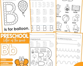 B Letter of the Week B is for Birds Preschool Curriculum Tot School ...