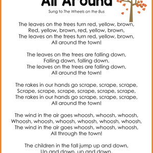 Autumn Leaves Preschool Curriculum Printables | Autumn Leaves Preschool ...