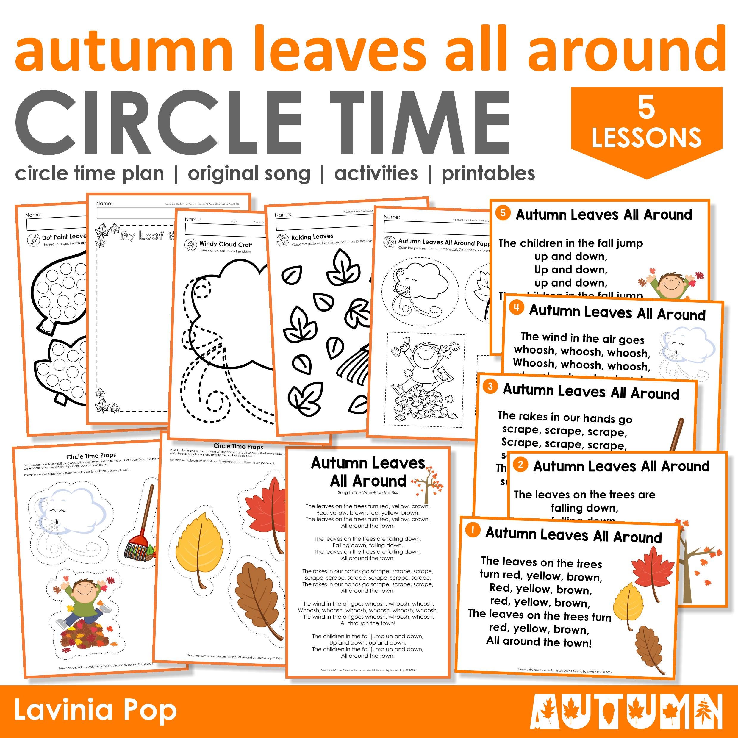 Autumn Leaves Preschool Curriculum Printables | Autumn Leaves Preschool ...