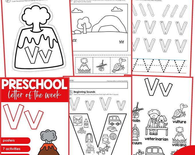Preschool Alphabet Letter of the Week Curriculum V - Etsy