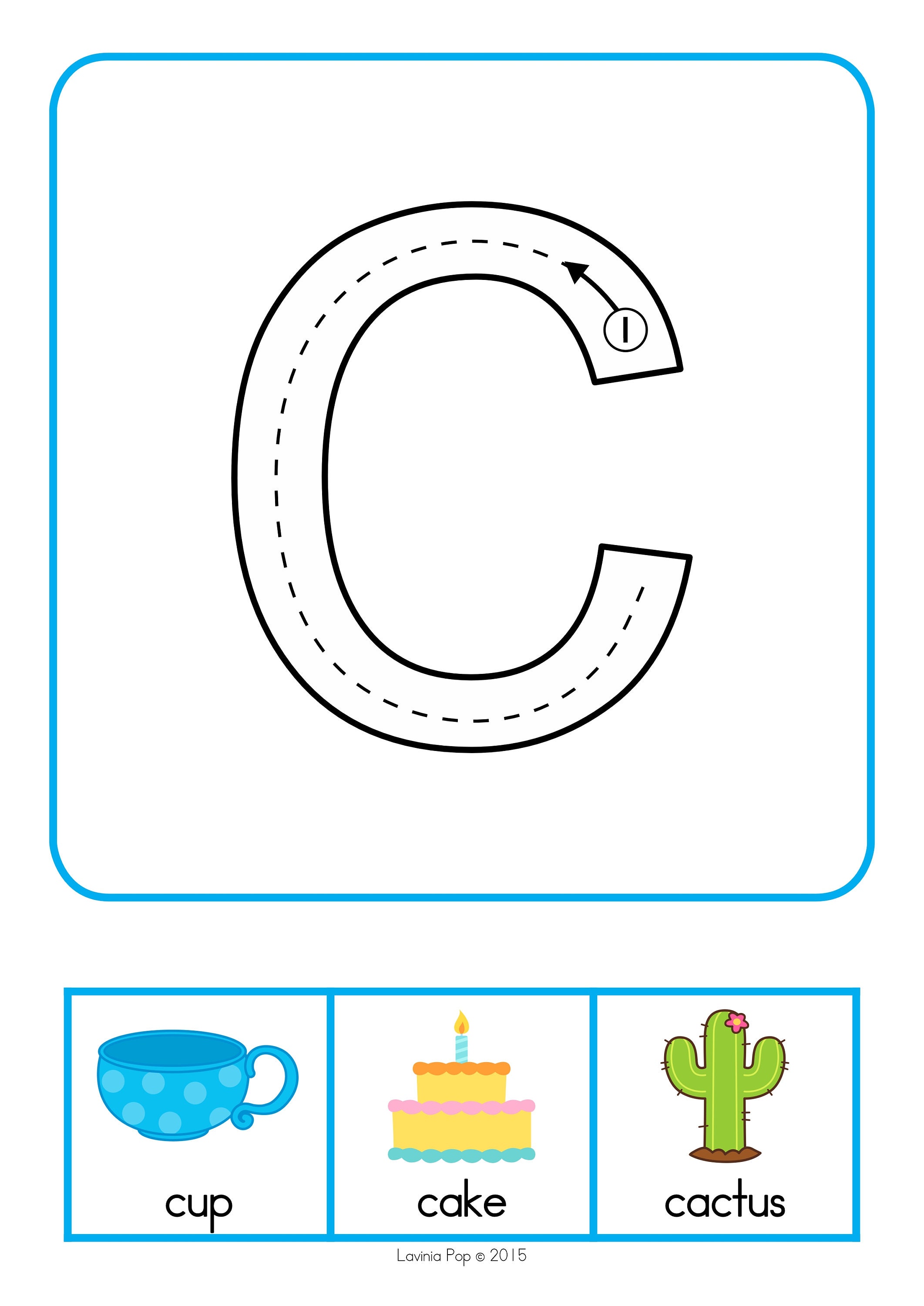 Alphabet Tracing Cards With Directional Arrows - Etsy