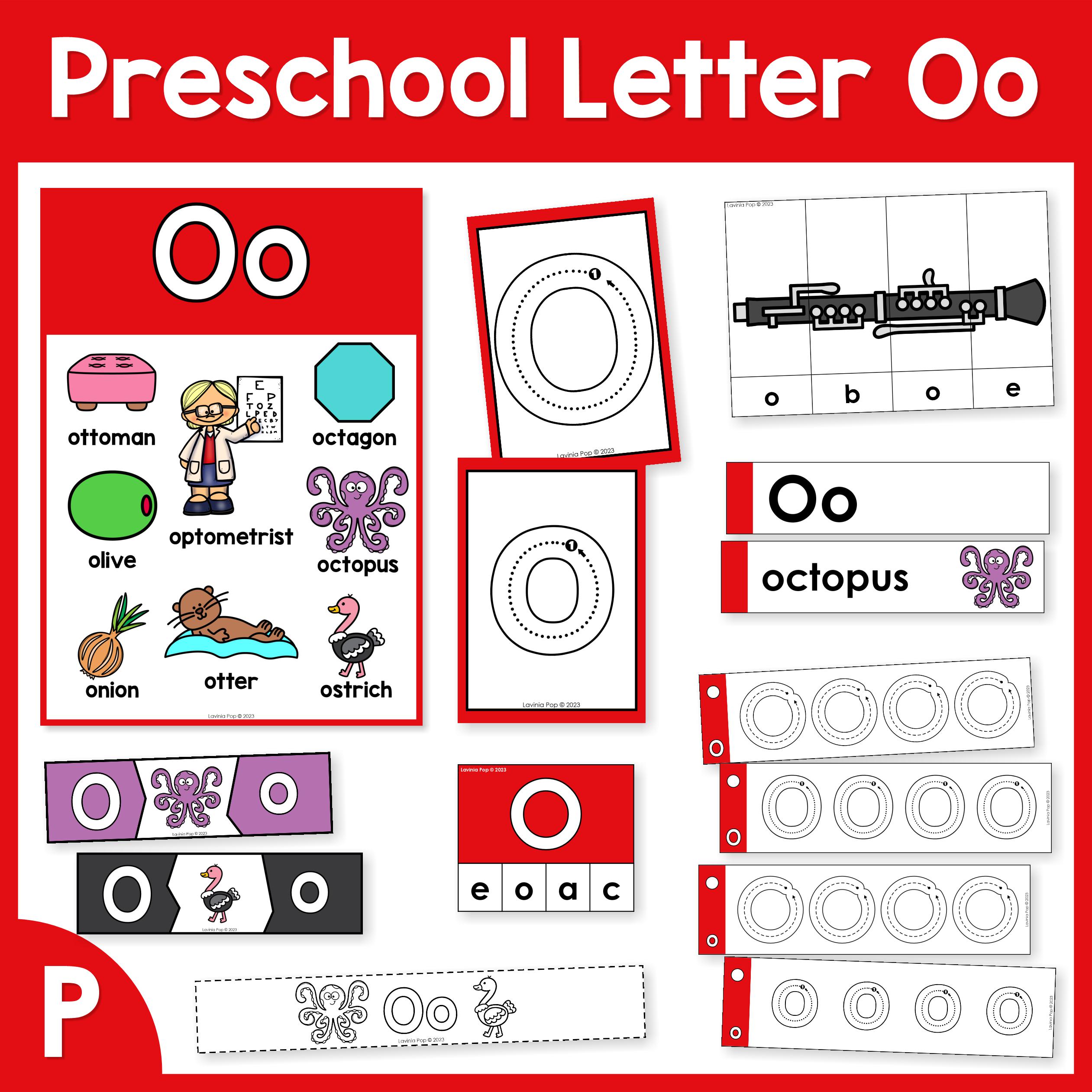 Preschool Alphabet Letter of the Week Curriculum O - Etsy