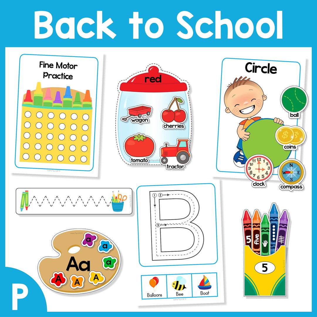 Back to School Preschool Centers | Morning Tubs / Bins | Preschool ...