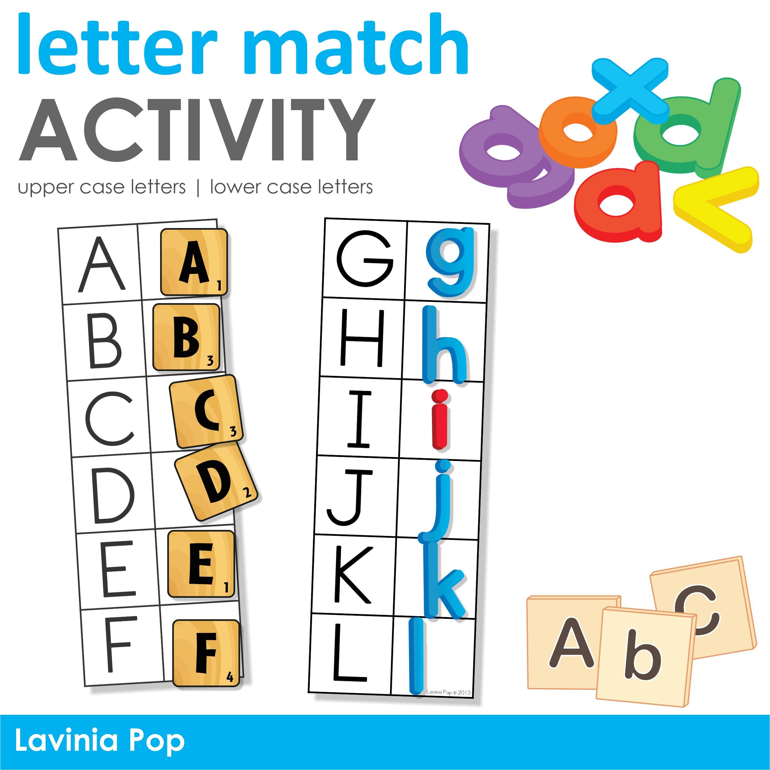 Alphabet Letter Matching Activity - Etsy