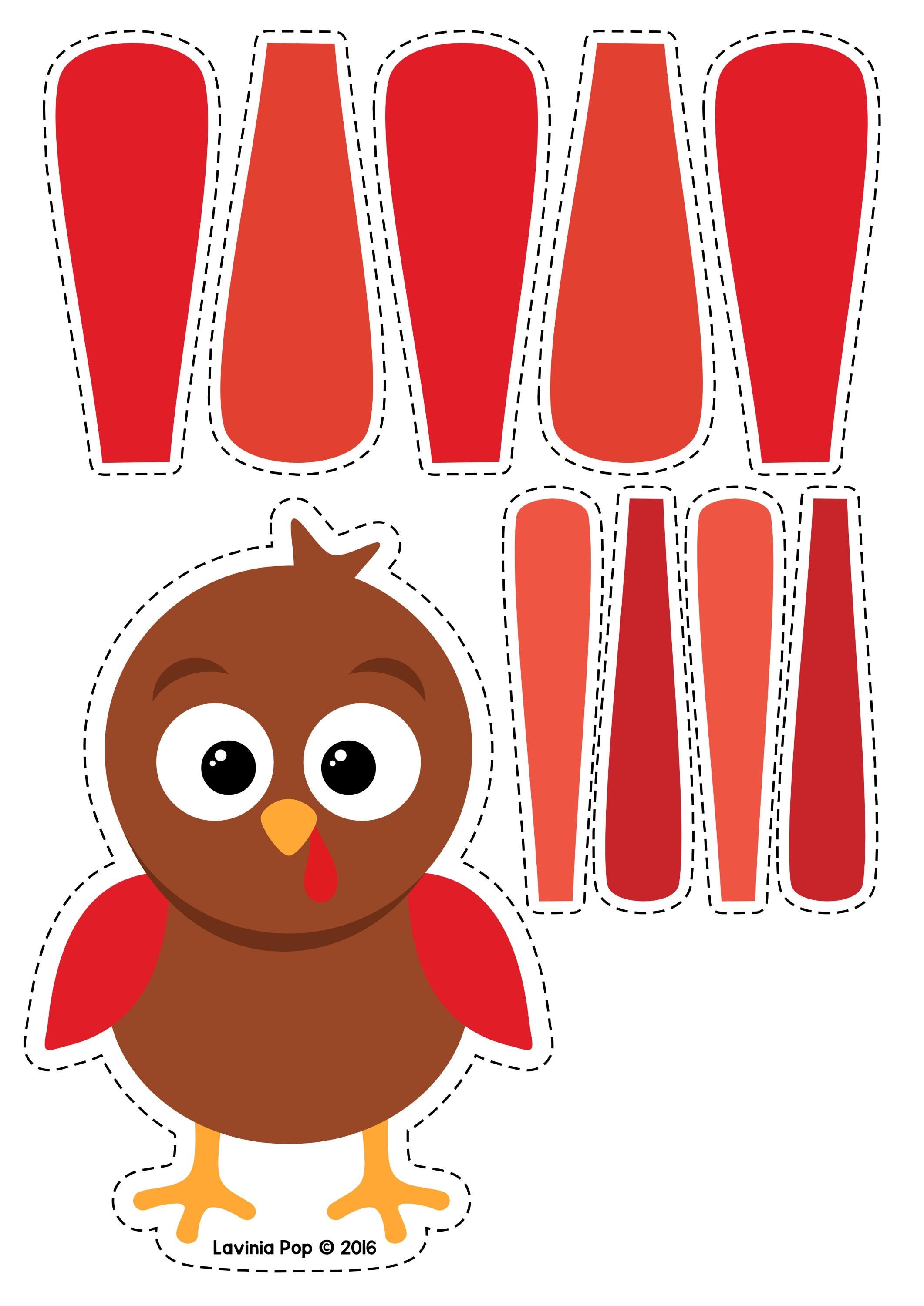 Thanksgiving Turkey Feather Color Match Printable Activity Toddlers and ...