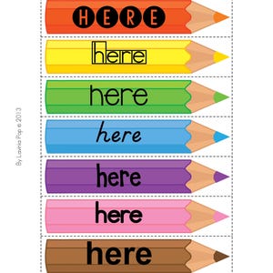 Printable Sight Word Sorting Activity | Colored Pencils - Etsy