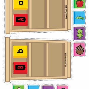 Beginning Sounds Library Books Match Printable Activity - Etsy