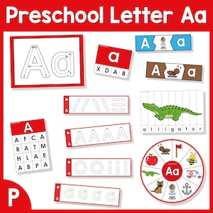 Preschool Alphabet Letter of the Week Curriculum A - Etsy
