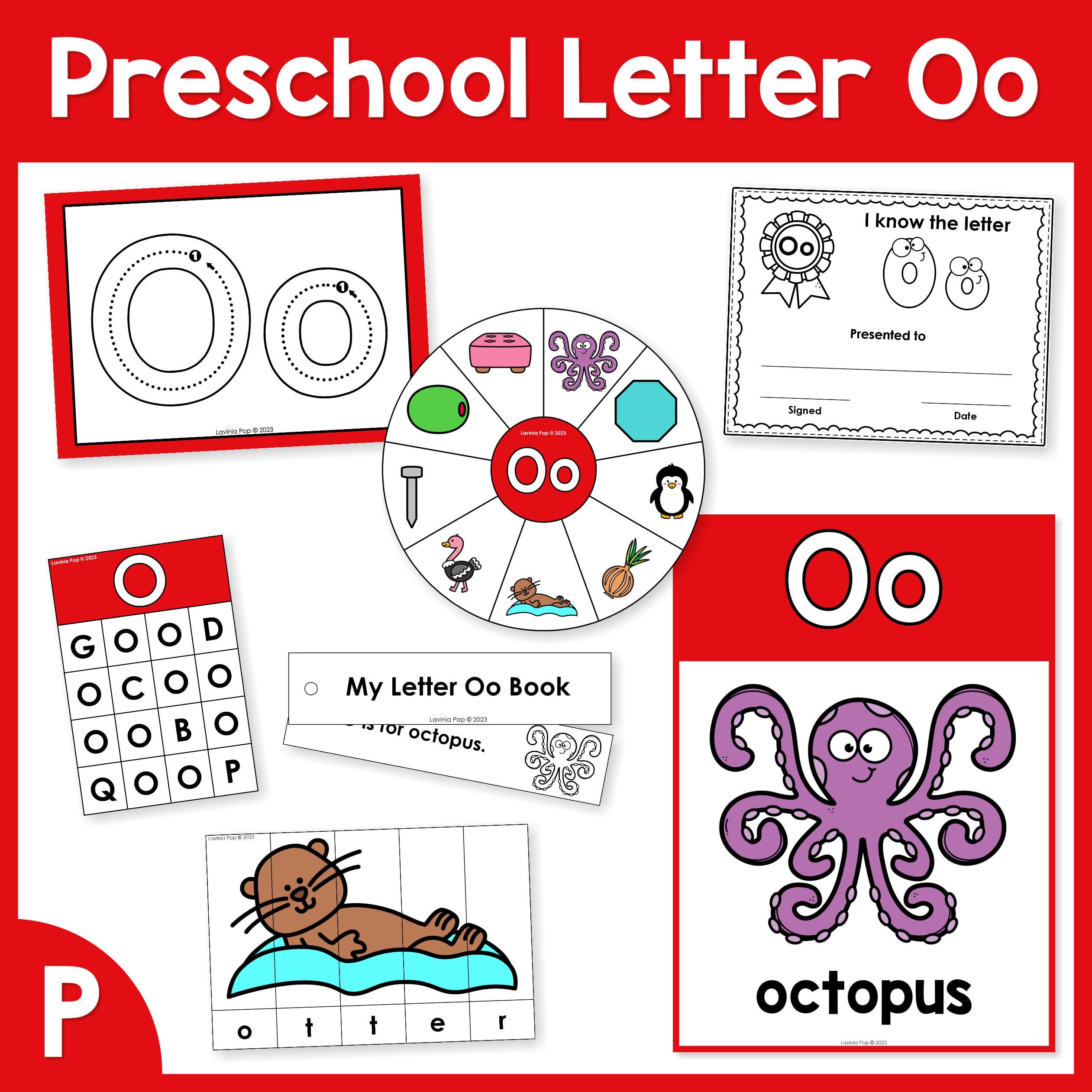 Preschool Alphabet Letter of the Week Curriculum O - Etsy