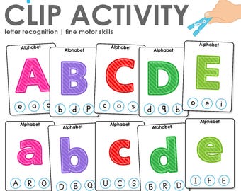 Letter Matching, Alphabet Worksheet, Upper and Lower Case Letters ...