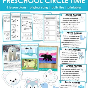 Arctic Animals Preschool Theme Curriculum Printables | Preschool Circle ...