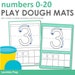 Number Play Dough Mats With Ten Frames (0-20) - Etsy