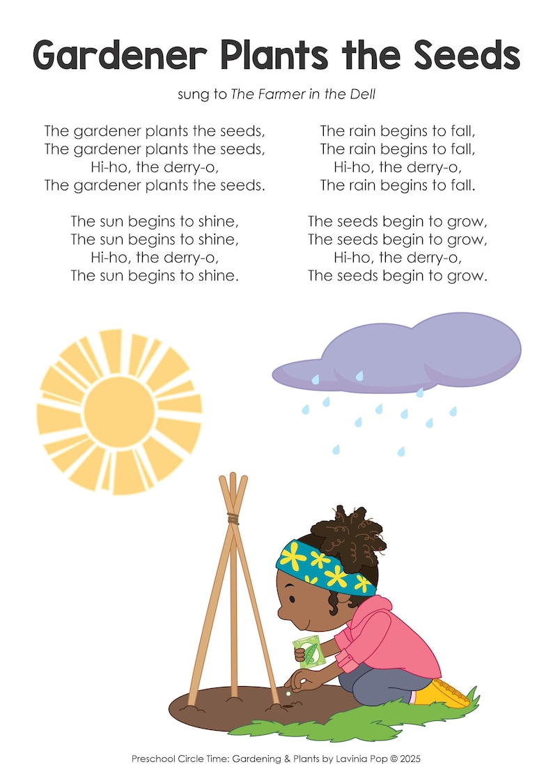 Gardening and Plants Preschool Theme Curriculum Printables | Preschool ...