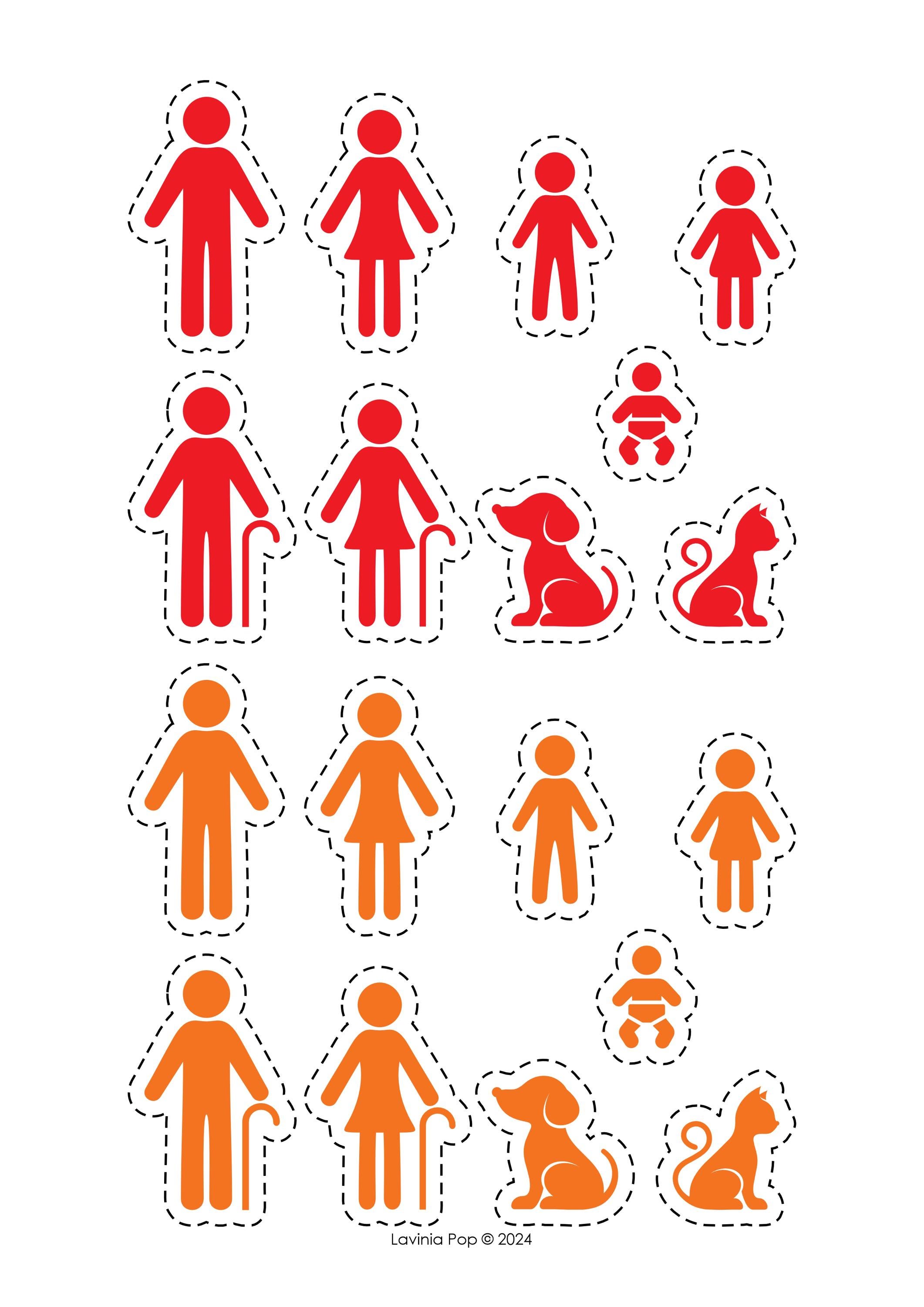 House and People Color Match | Fun Color Recognition Activity - Etsy