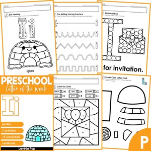 Preschool Alphabet Letter of the Week Curriculum I - Etsy