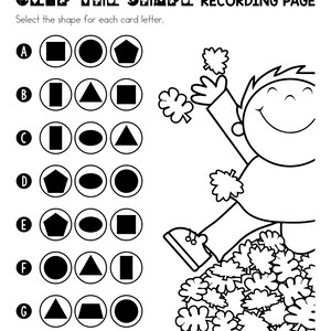 Autumn Leaves Shape Matching Printable Activity - Etsy