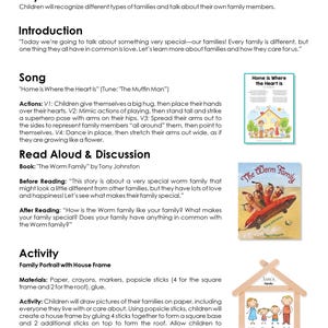 My Family and Home Preschool Theme Curriculum Printables | Preschool ...