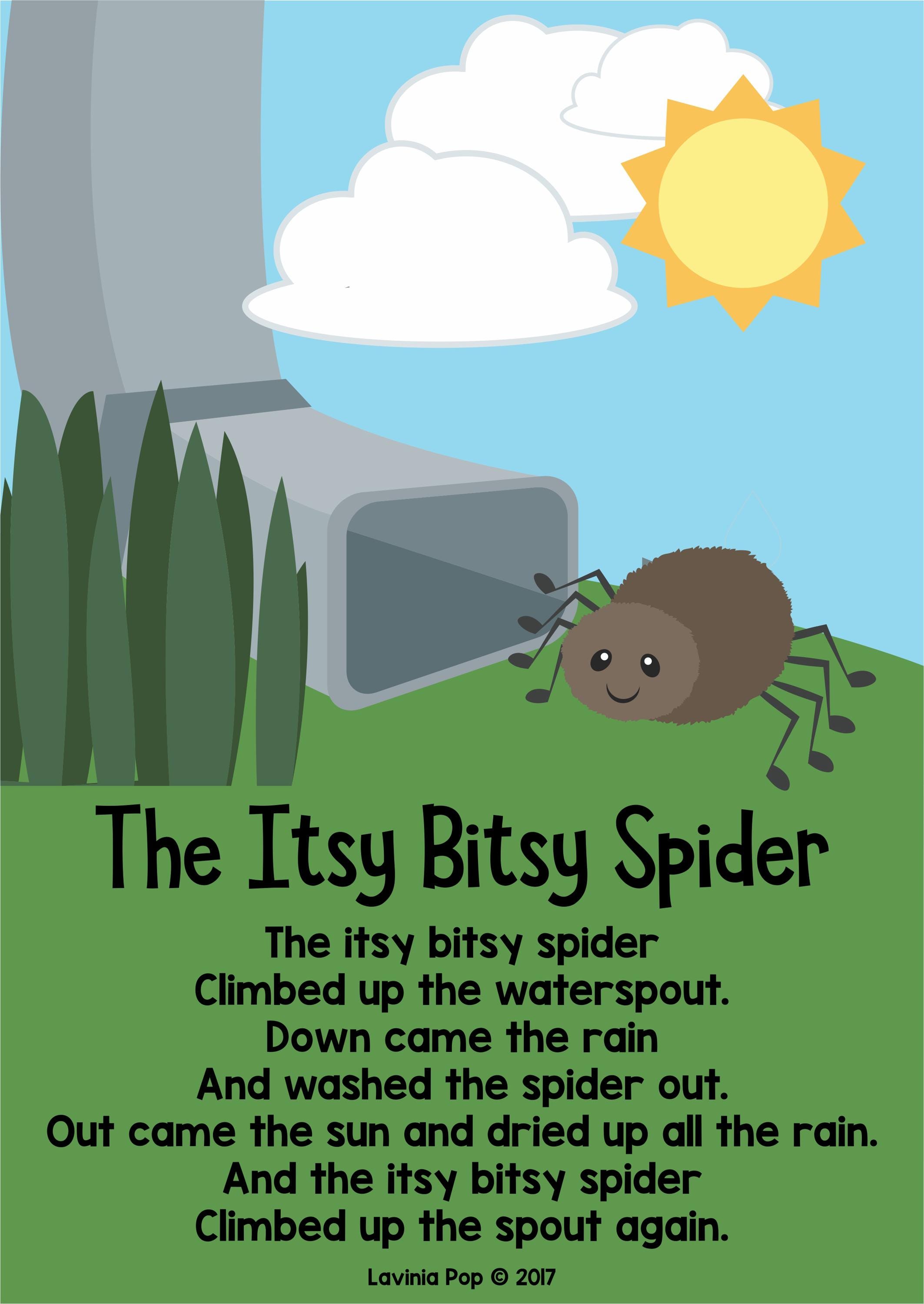 The Itsy Bitsy Spider the Incy Wincy Spider Worksheets and Activities ...