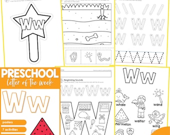 Preschool Alphabet Letter of the Week Curriculum V - Etsy