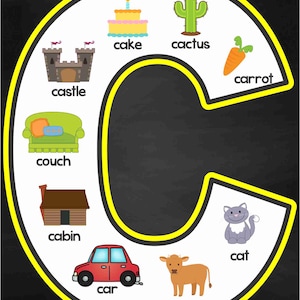 Alphabet Anchor Charts: Uppercase Letters for Phonics Instruction ...