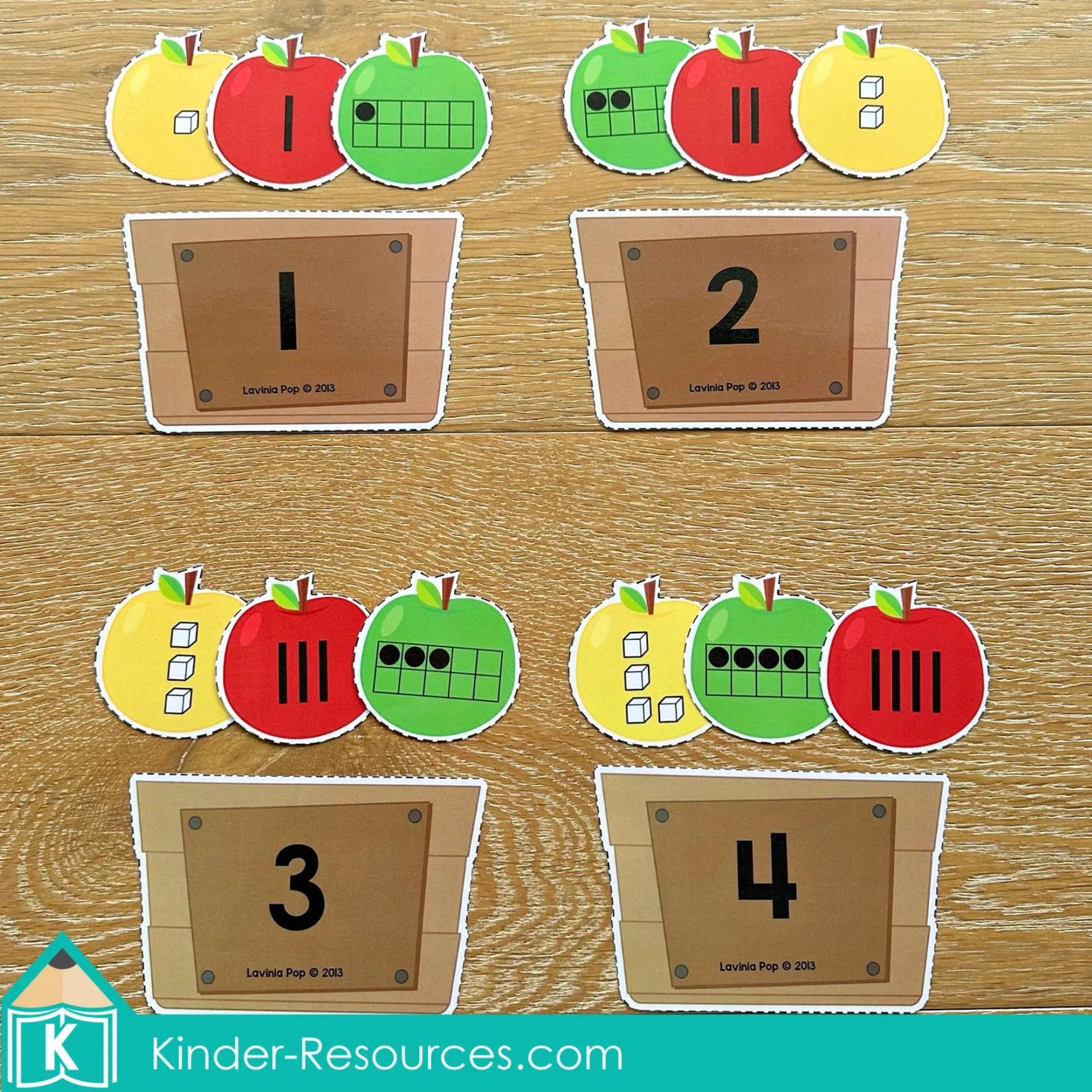 Apple Number Sense Sorting Activity - Etsy