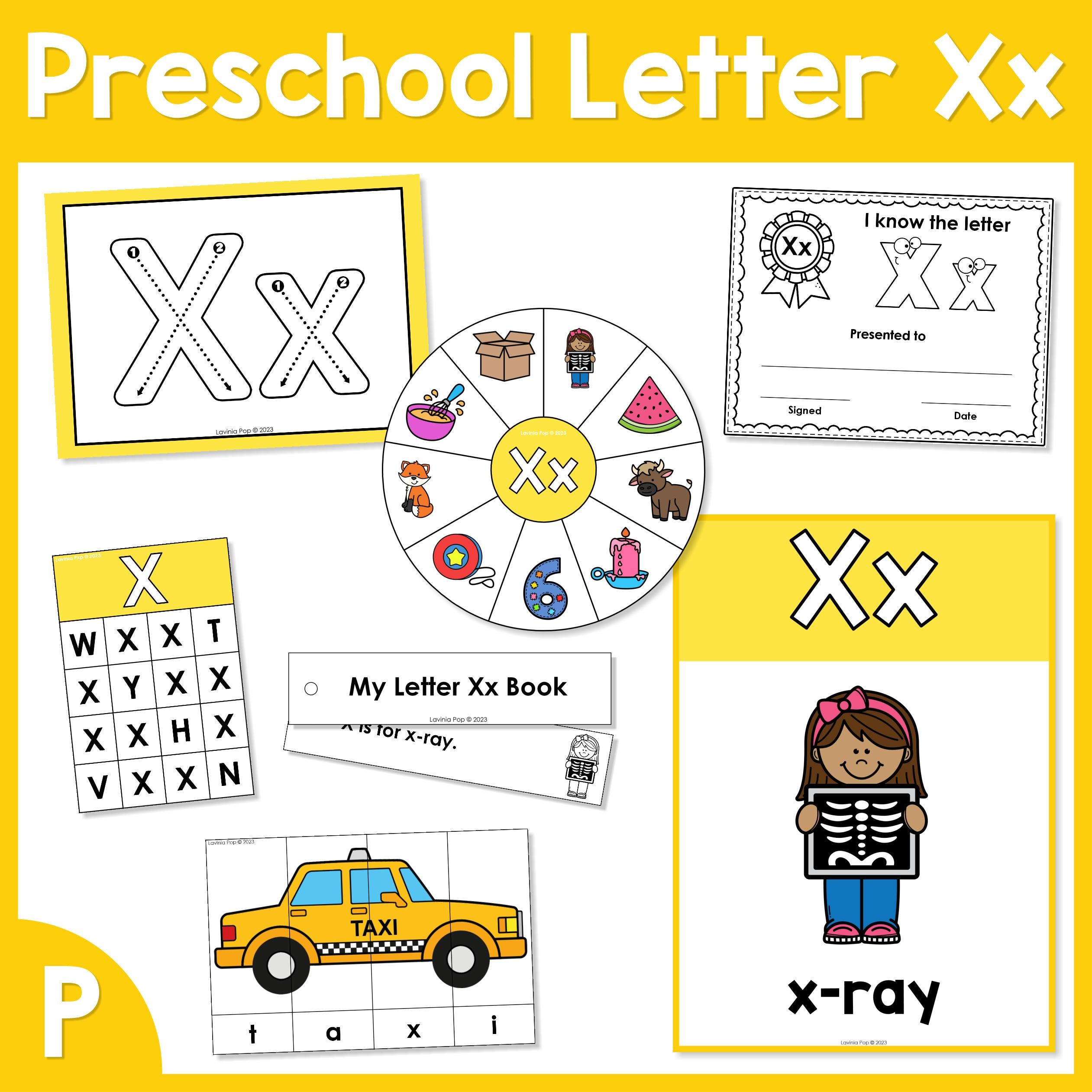 Preschool Alphabet Letter of the Week Curriculum X - Etsy