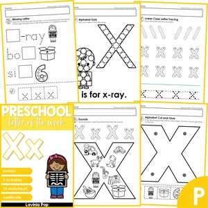 Preschool Alphabet Letter of the Week Curriculum X - Etsy