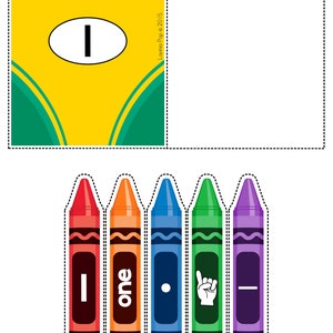 Crayon Box Number Match Activity - Etsy