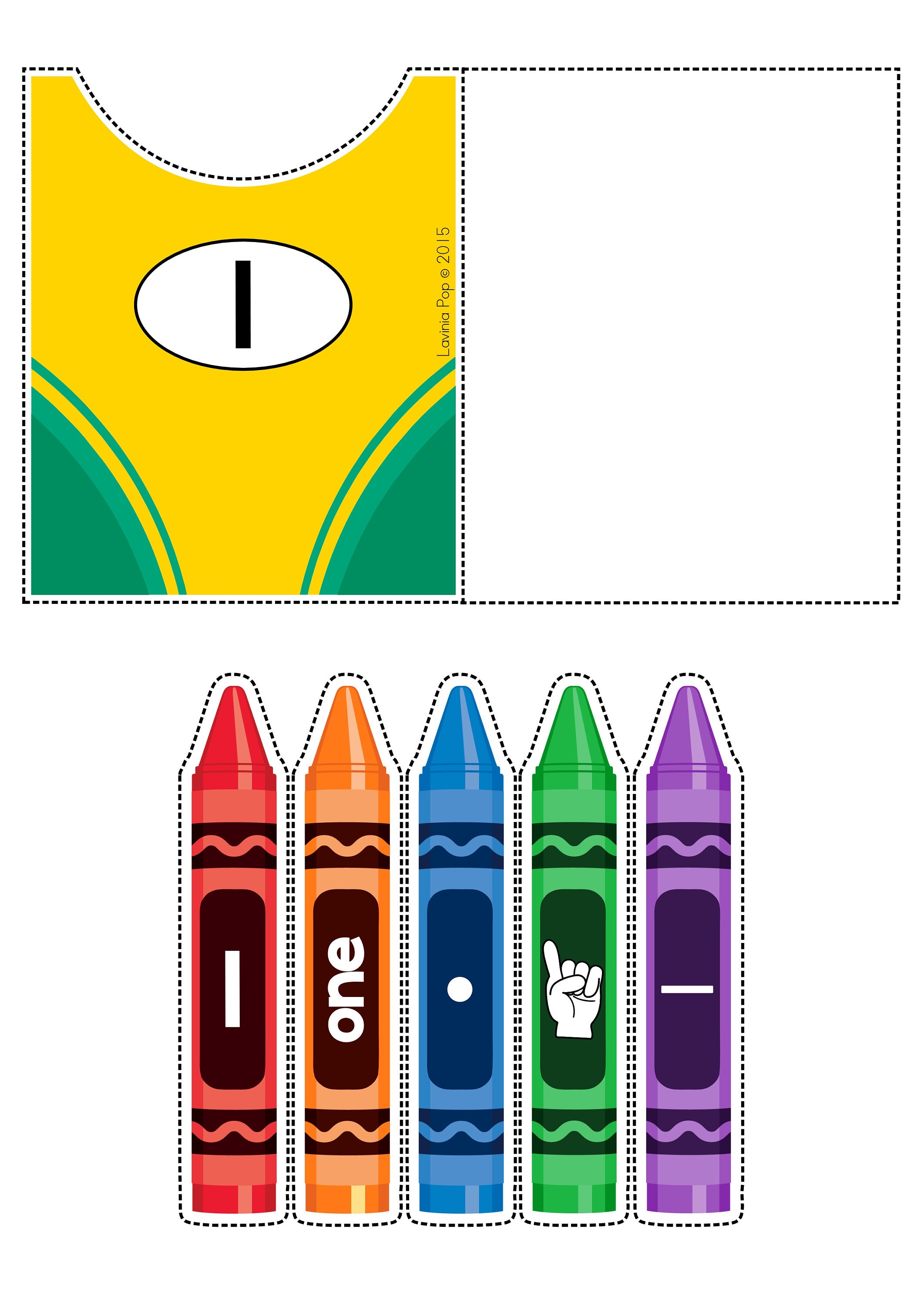 Crayon Box Number Match Activity - Etsy