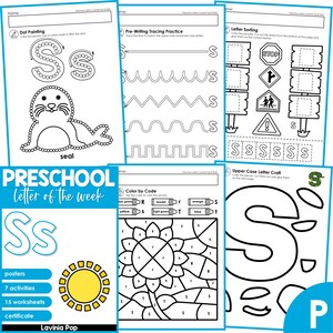 Preschool Alphabet Letter of the Week Curriculum S - Etsy