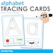 Alphabet Tracing Cards With Directional Arrows - Etsy