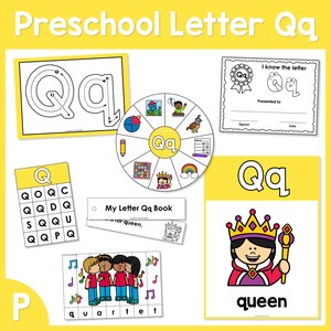 Preschool Alphabet Letter of the Week Curriculum Q - Etsy