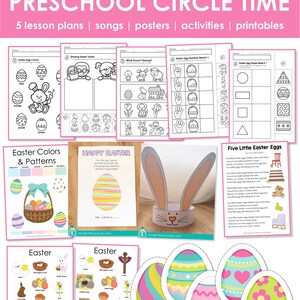 Easter Preschool Theme Curriculum Printables | Preschool Circle Time ...