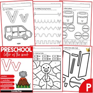 Preschool Alphabet Letter of the Week Curriculum V - Etsy