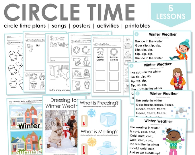 Hibernation and Migration Preschool Theme Curriculum Printables ...