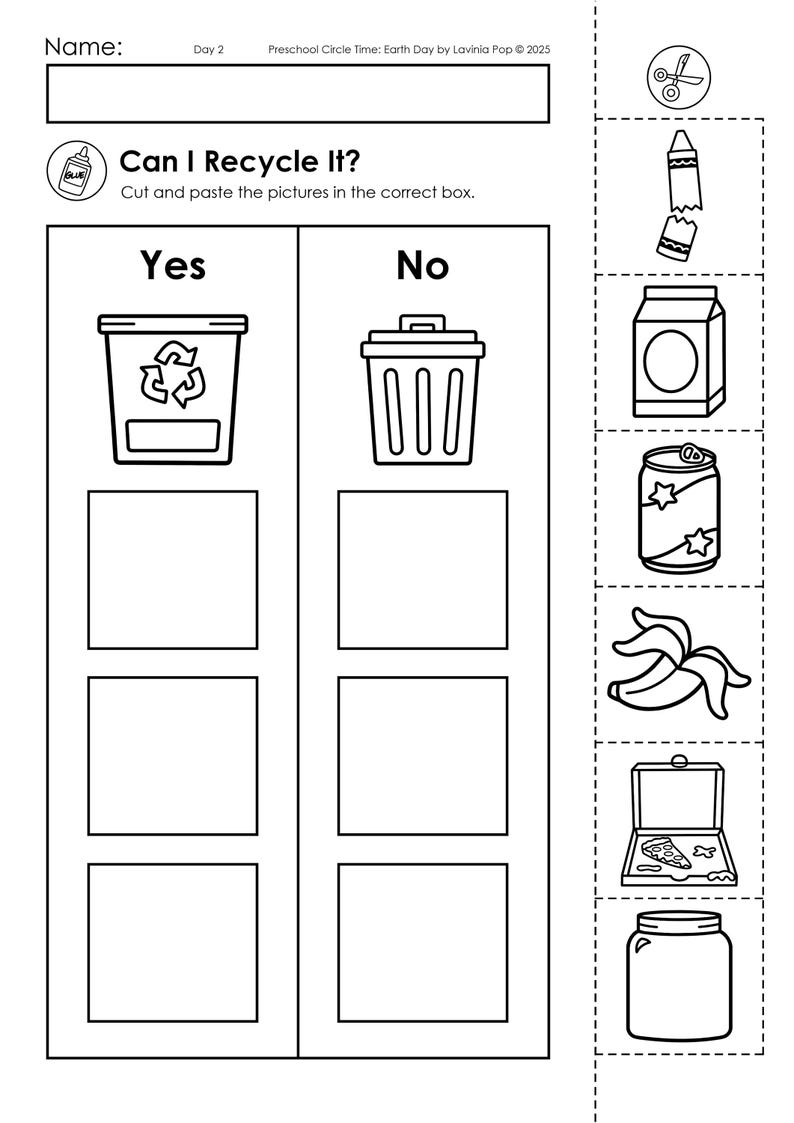 Earth Day Preschool Theme Curriculum Printables | Preschool Circle Time ...