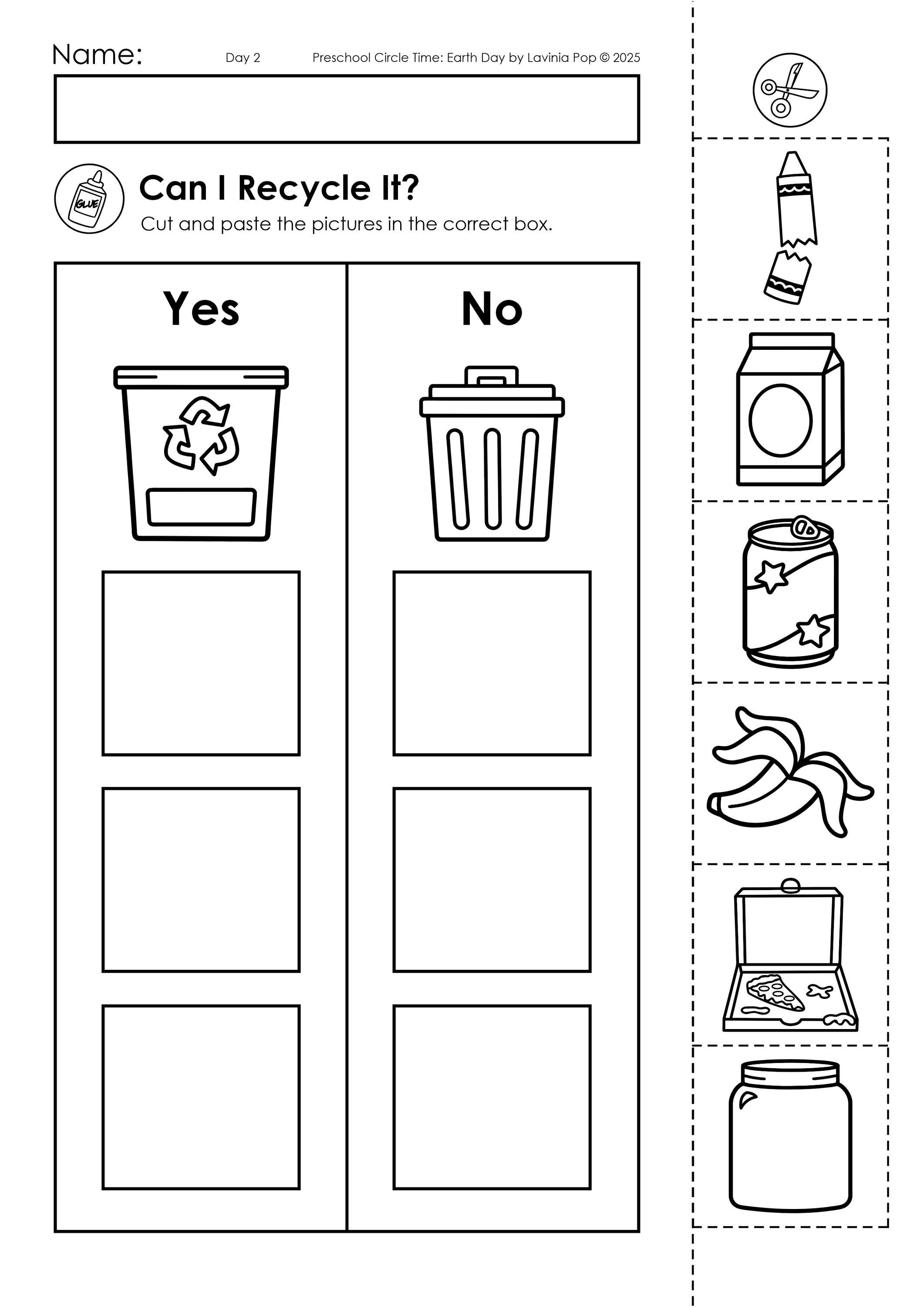 Earth Day Preschool Theme Curriculum Printables | Preschool Circle Time ...