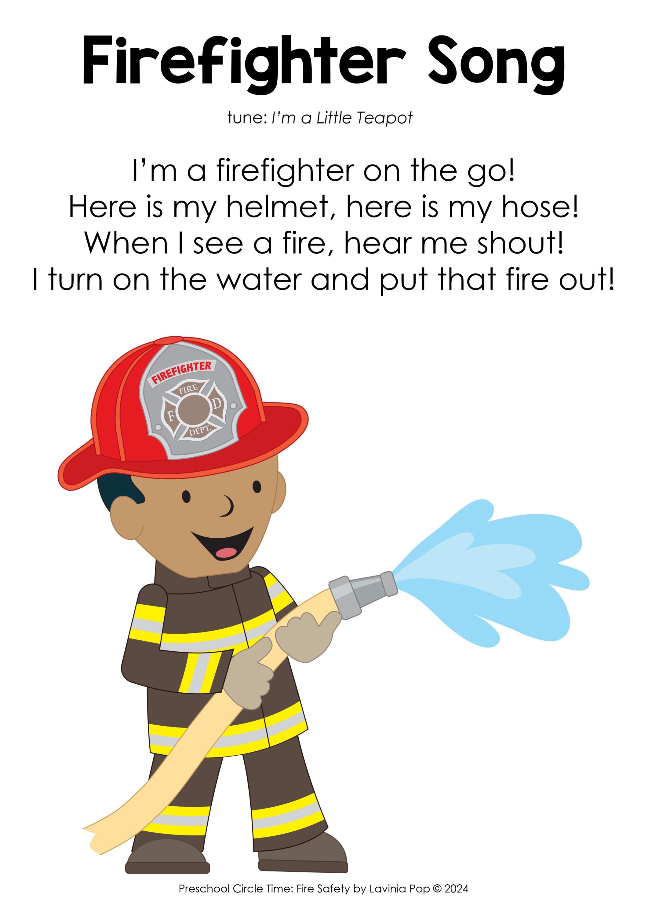 Fire Safety Preschool Curriculum Printables | Fire Safety Preschool ...