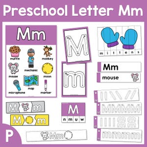 Preschool Alphabet Letter of the Week Curriculum M - Etsy