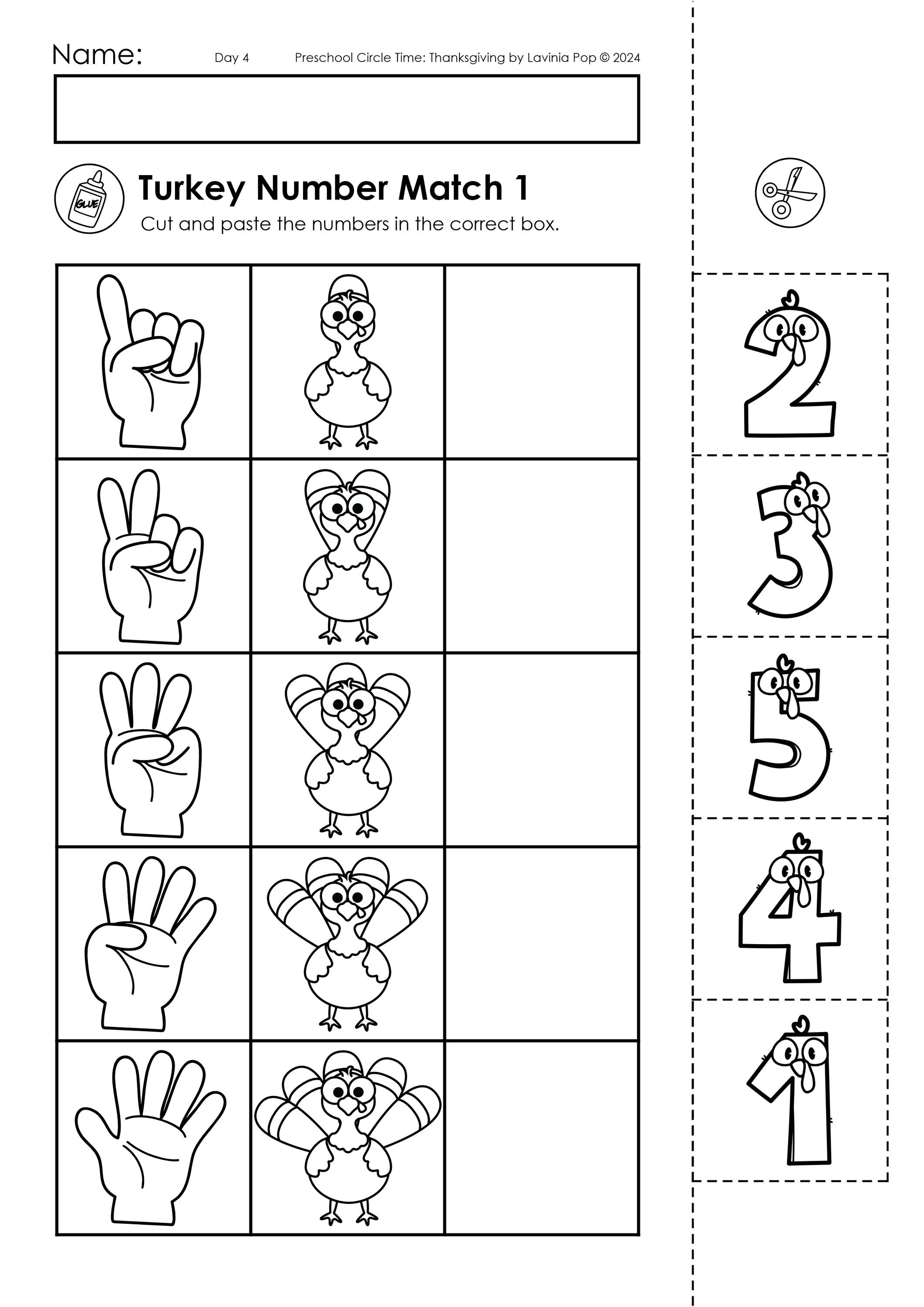 Thanksgiving Preschool Theme Curriculum Printables | Preschool Circle ...