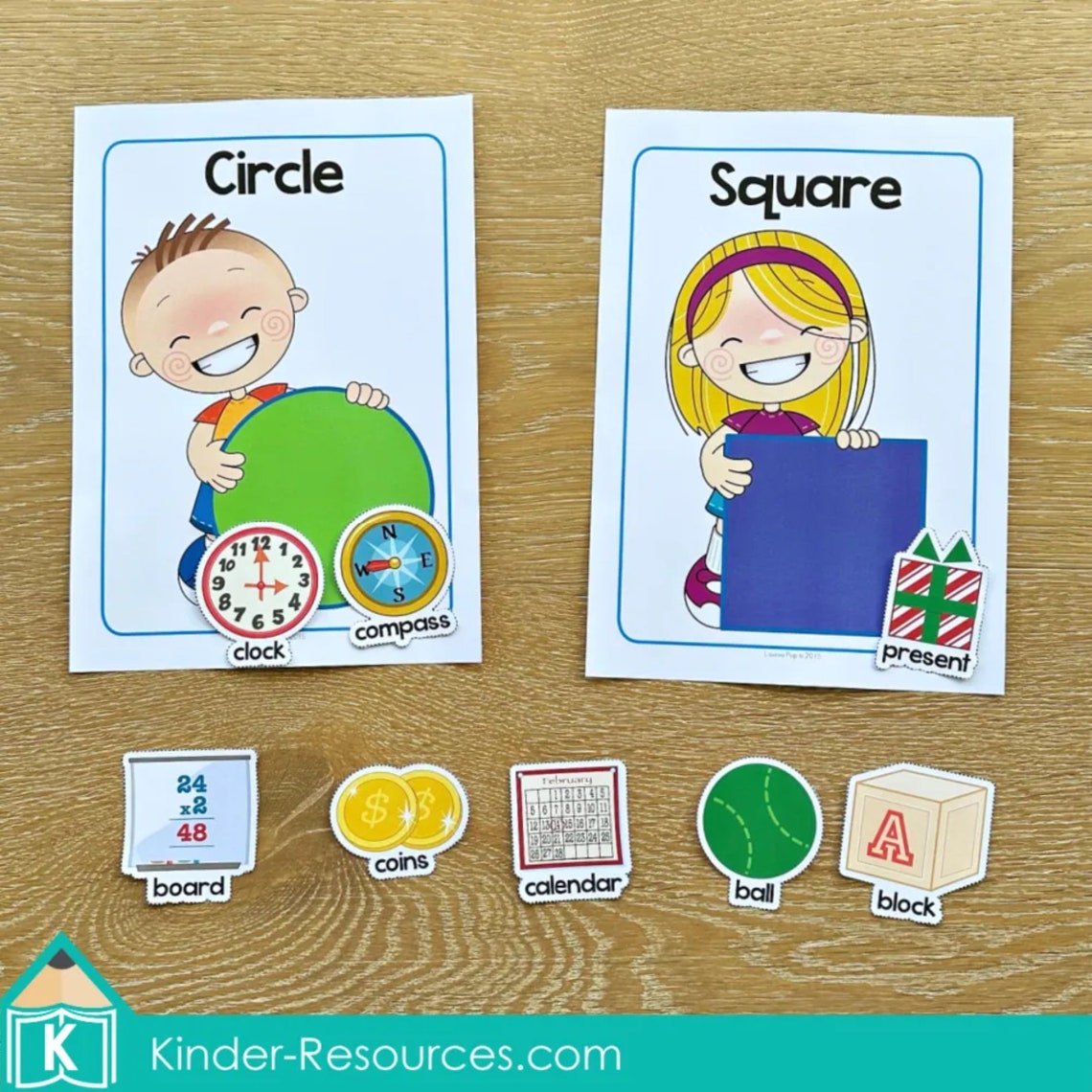Shape Sorting Printable Activity - Etsy