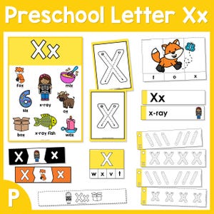 Preschool Alphabet Letter of the Week Curriculum X - Etsy