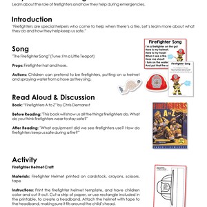 Fire Safety Preschool Curriculum Printables | Fire Safety Preschool ...