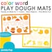 Color Word Play Dough Mats for Preschool | Fine Motor & Literacy Center ...