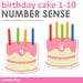 Birthday Cake and Candles Number Sense Activity | Number Recognition ...